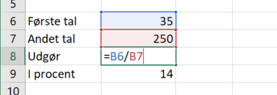 Procentregning i Excel | Sådan arbejder du med procenter i Excel