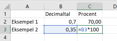 Procentregning i Excel | Sådan arbejder du med procenter i Excel